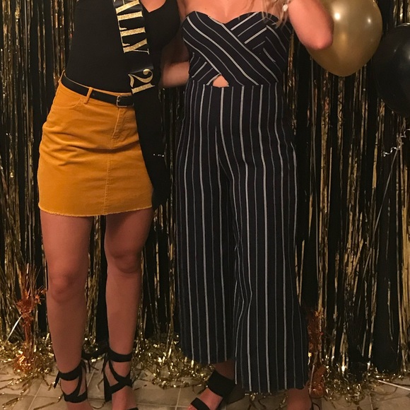 Revamped | Pants & Jumpsuits | Strapless Jumpsuit | Poshmark